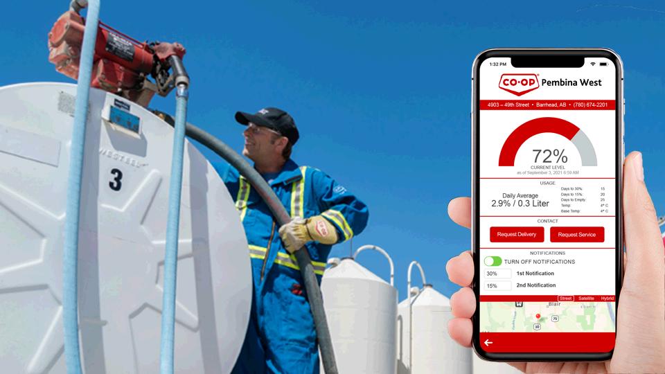 Tank Monitoring App | Pembina West Co-op